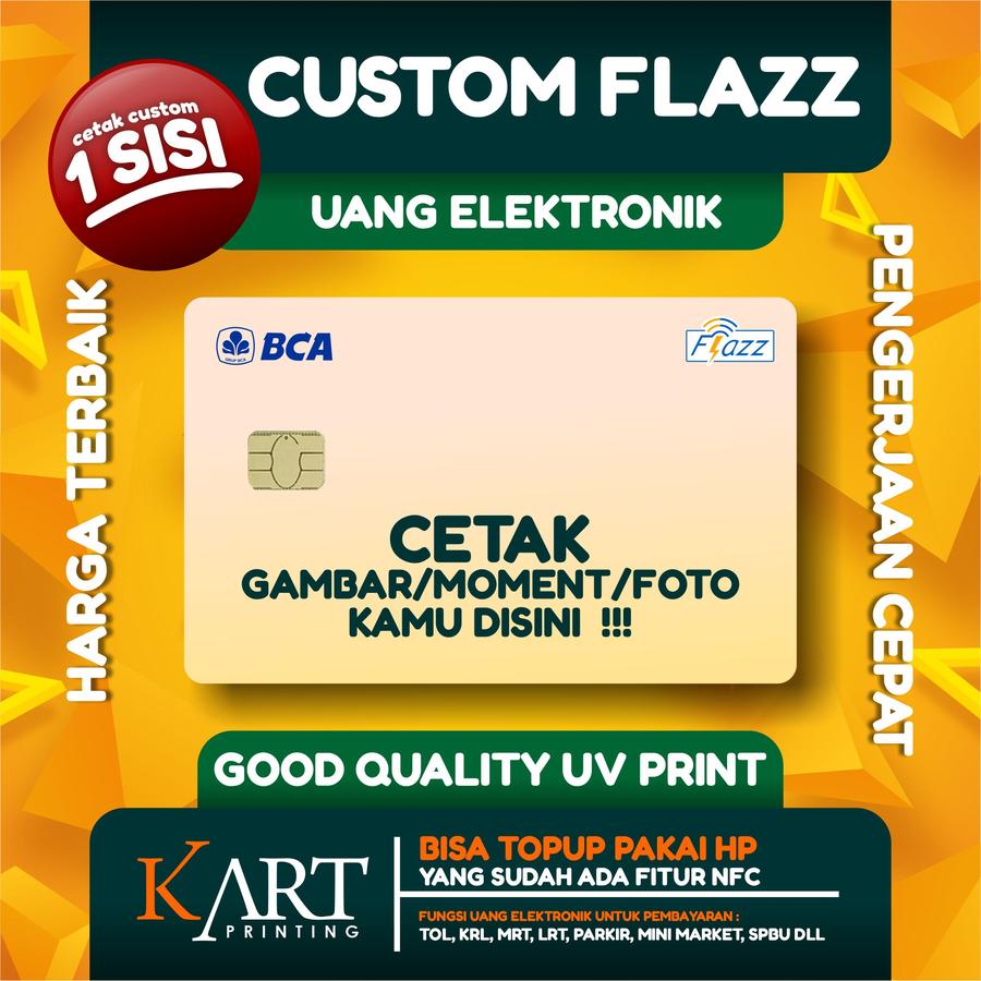 Kartu Flazz eToll BCA – Custom Print Sesuai Desain Anda - Sabira
