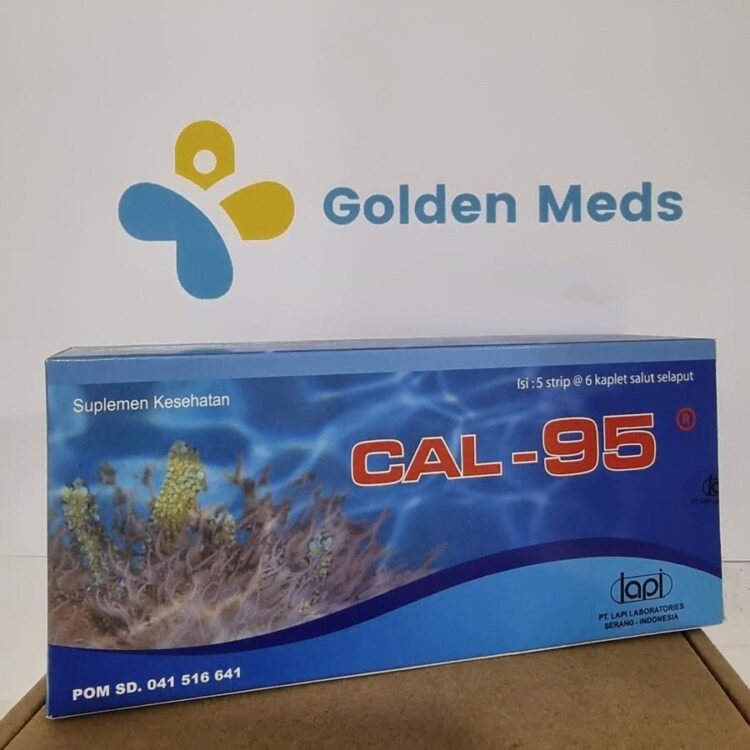 Cal-95 | Suplemen Kalsium Premium untuk Tulang Sehat | 1 Box 30 Kaplet ...