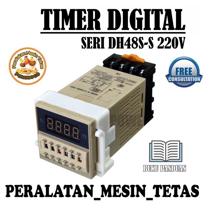 DH48S-S Digital Timer – AC Timer Relay untuk Mesin Tetas dan Aplikasi ...