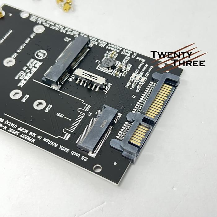 Adapter SSD M.2 SATA NGFF mSATA to SATA 3.0 2.5 Inch Converter M2 Card - Sabira