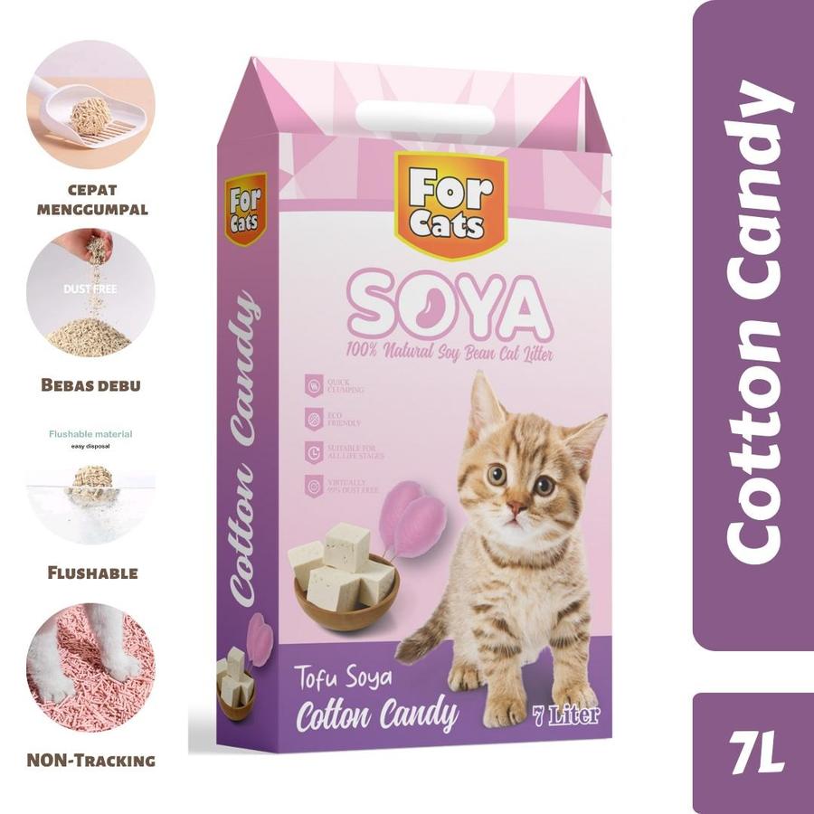 Forcats Soya Cat Litter Pasir Kucing Gumpal Harum Tofu / Tahu 7L / 2 ...