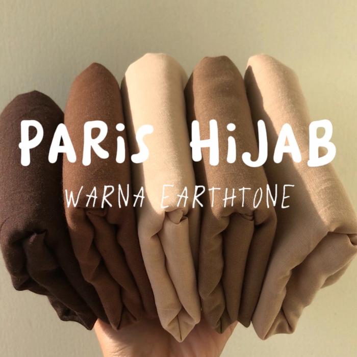 Hijab Segi Empat Paris Jadul Warna Earthtone By Erday Looks Muslim - Sabira