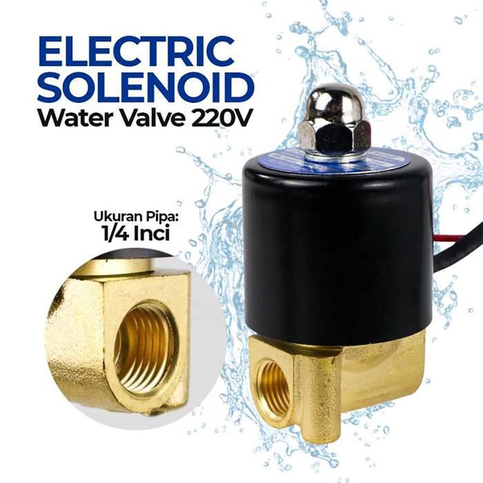 Katup Solenoida Elektrik Solenoid Valve Selenoid Keran Otomatis DN25 1 ...