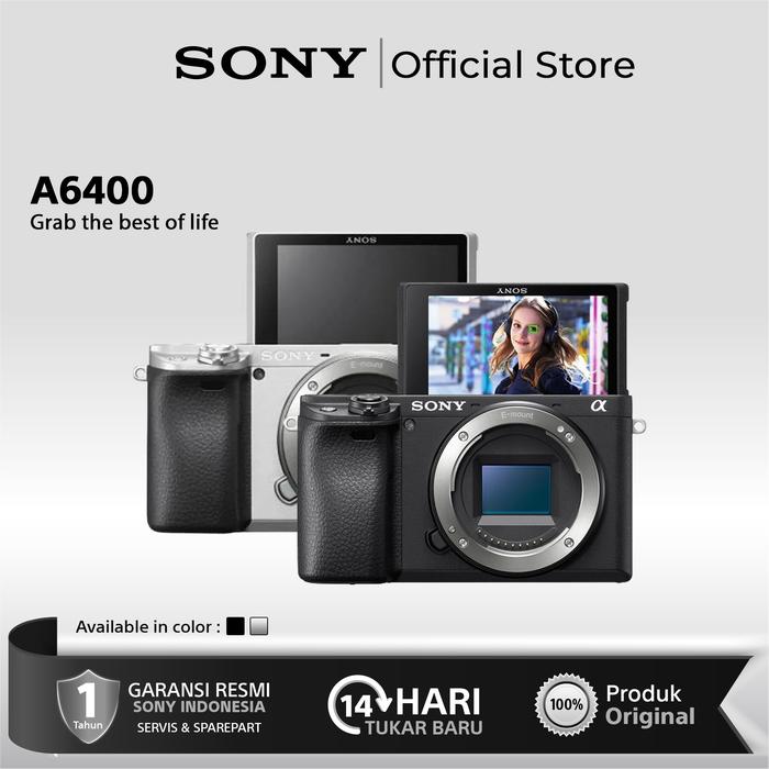 Sony Alpha A6400 Mirrorless Camera (Body Only) – Garansi Resmi 1 Tahun PT. SONY INDONESIA - Sabira