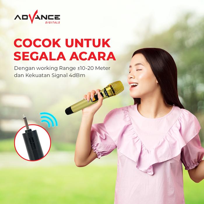 Advance MIC 101 PRO Profesional Microphone Wireless - Sabira