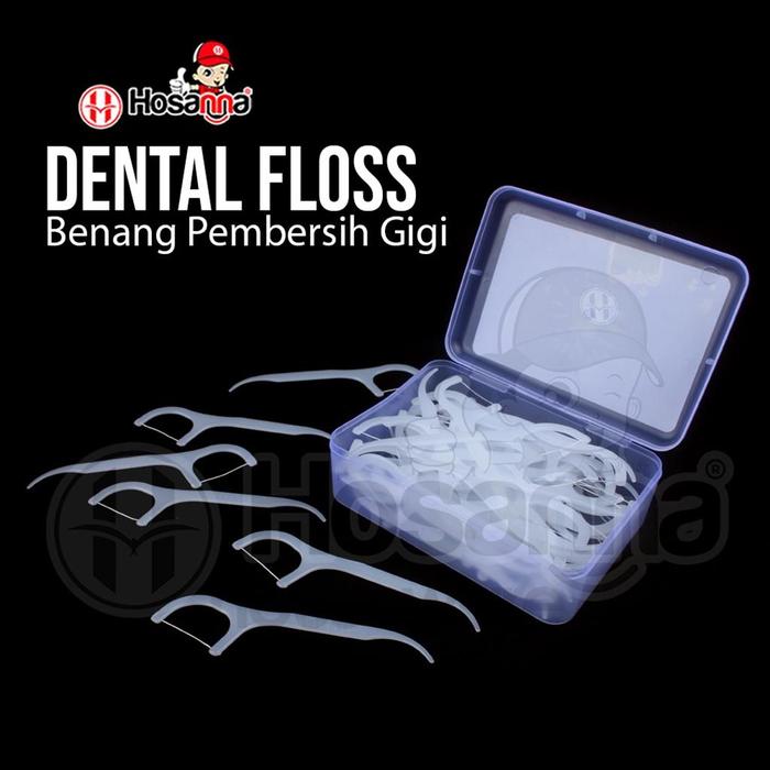 Dental Floss Isi 50 / Benang Pembersih Gigi untuk Perawatan Mulut yang ...