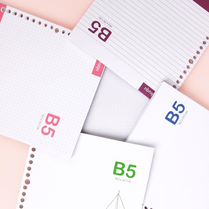 HVS Loose Leaf B5 (Grid) Kertas Binder/Isi Notes – Solusi Catatan Rapi ...