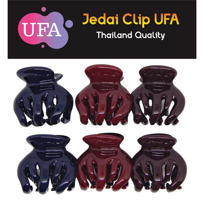Jedai Jepit Rambut 5 Cm Ufa Thailand 2 Warna 6 Pcs - Sabira