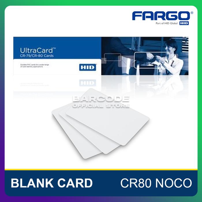 Kartu PVC Blank ID Card Ultracard Noco CR80 Fargo Evolis Datacard Hiti ...
