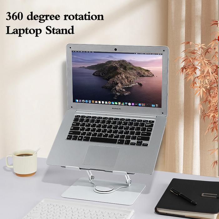 Kolmi Laptop Stand Aluminium Portable Fan Cooling Rotasi 360 Derajat – Solusi Ergonomis ...