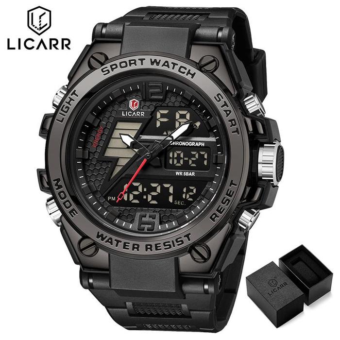 Licarr Jam Tangan Pria Bermerek – Desain Olahraga & Kasual dengan Fitur ...