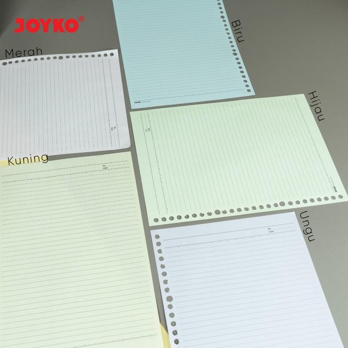 Loose Leaf Color Isi Kertas File Binder Warna Joyko B5 Paper Biru - Sabira