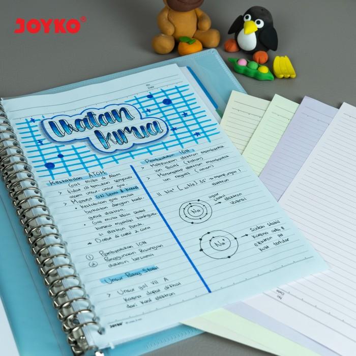 Loose Leaf Color Isi Kertas File Binder Warna Joyko B5 Paper Biru - Sabira