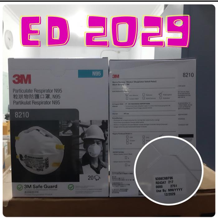 Masker N95 3M 8210 / Respirator Partikulat 3M 8210, N95 - Sabira