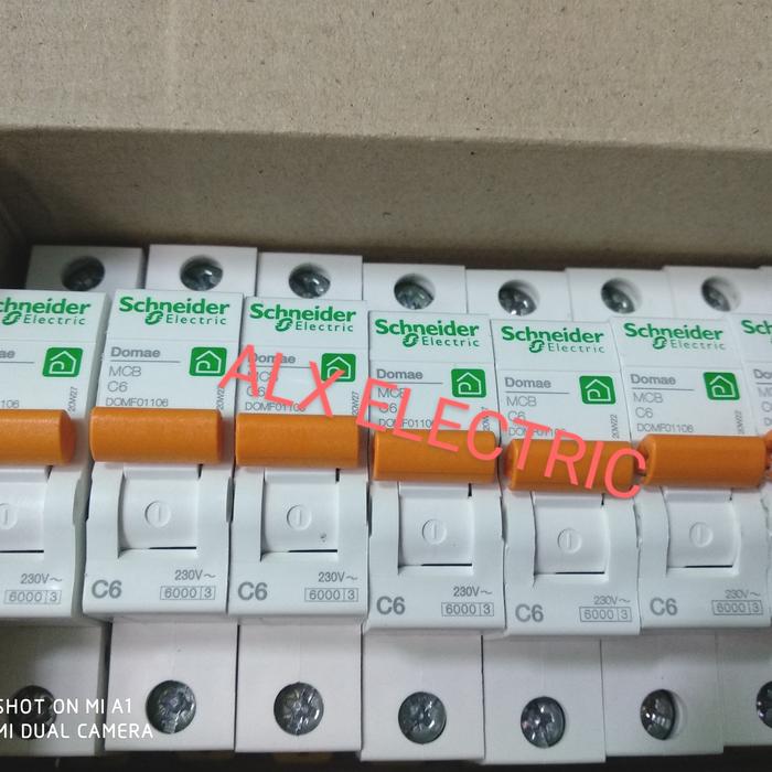 MCB Domae Schneider New 1P 2A 4A 6A 10A 16A 20A 32A 40A 50A 63A SNI - Sabira