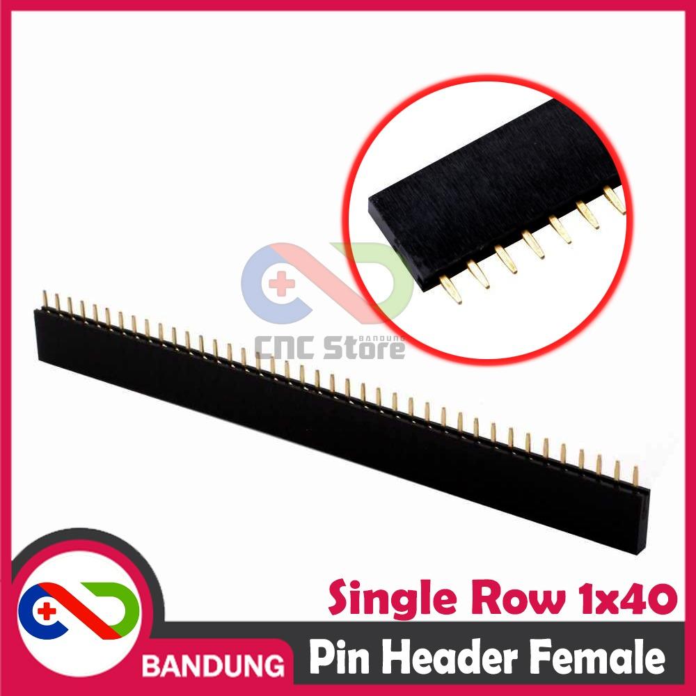 Pin Header Female Male 1×40 2.54mm | Strip Konektor Single Row Warna ...