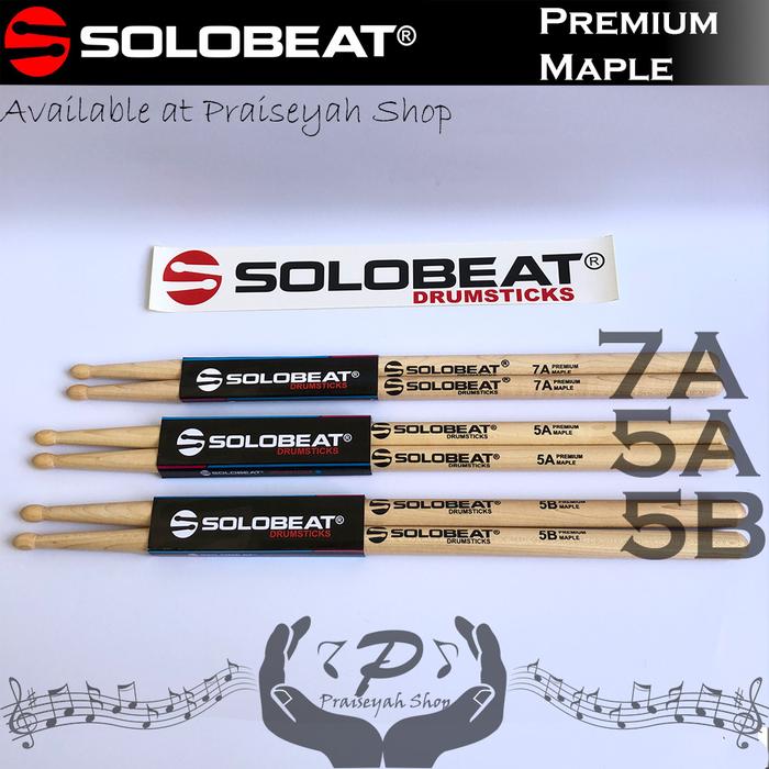 Solo Beat Stick Drum 5a 7a 5b Premium Maple Stik - Sabira