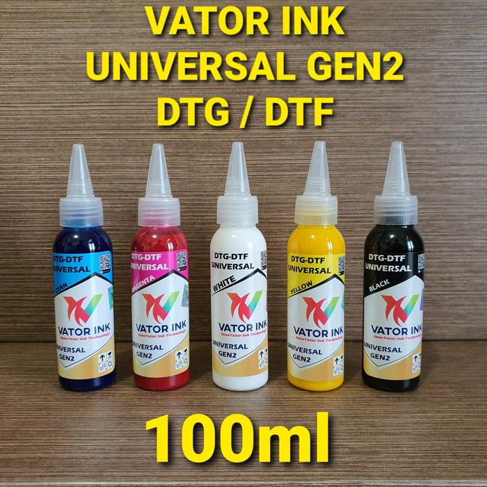 Vator Universal Gen2 DTG DTF 100ml Tinta Sablon Powder Pet Film DTF - Sabira