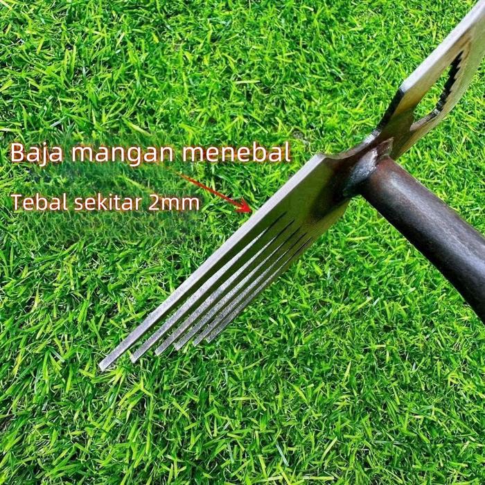 Alat Pencabut Rumput Manual 6/8/11 Gigi untuk Kebun dan Taman - Sabira