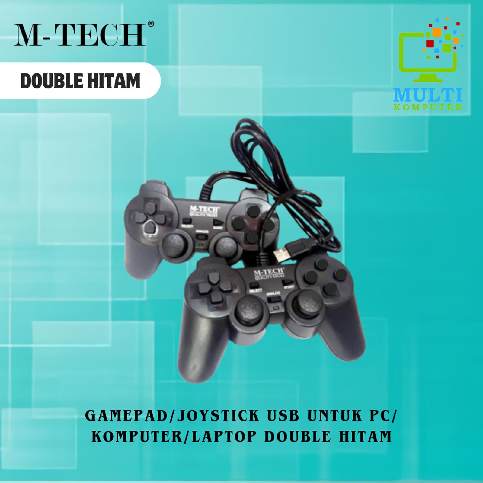 Gamepad Double M-Tech Hitam untuk PC/Laptop - Sabira