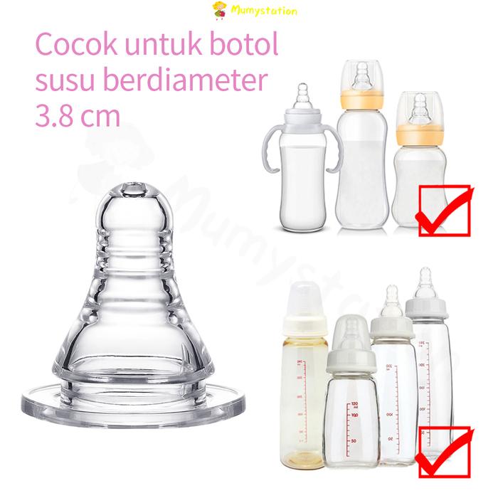 Mumystation Pigeon Dot Bayi Peristaltic Slim Neck / Empeng Bayi - Sabira