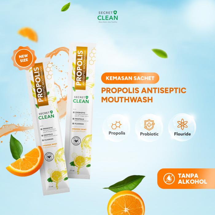 Secret Clean Propolis Antiseptic Mouthwash: Solusi Lengkap Kesehatan ...