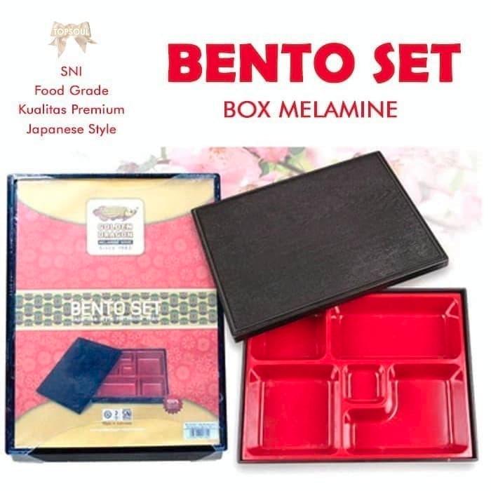 Bento Set Box Melamine Japan Golden Dragon PC1110K: Stylish dan Aman ...