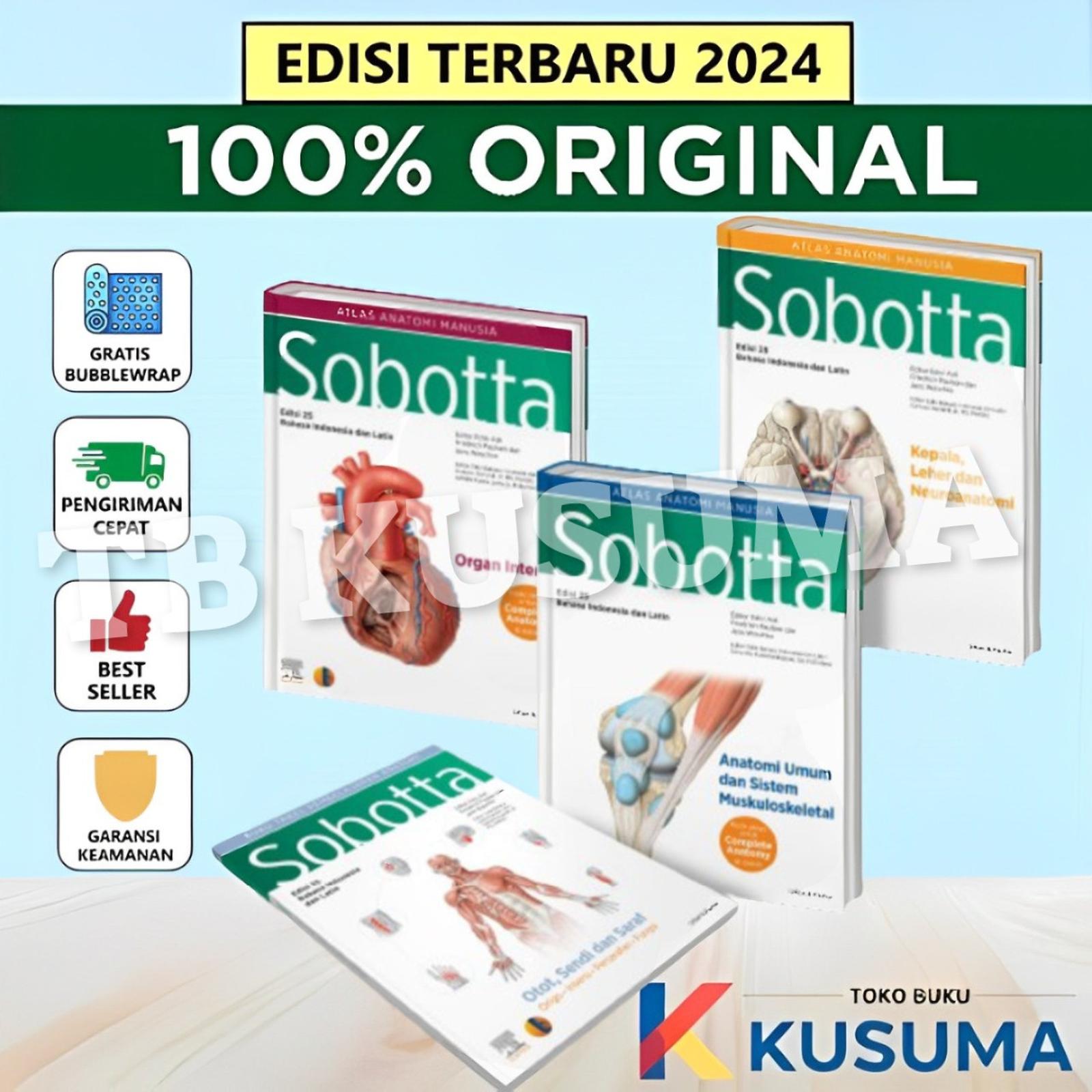 Buku Original Sobotta Atlas Anatomi Manusia Edisi 25 (4 Buku Set) Tahun ...