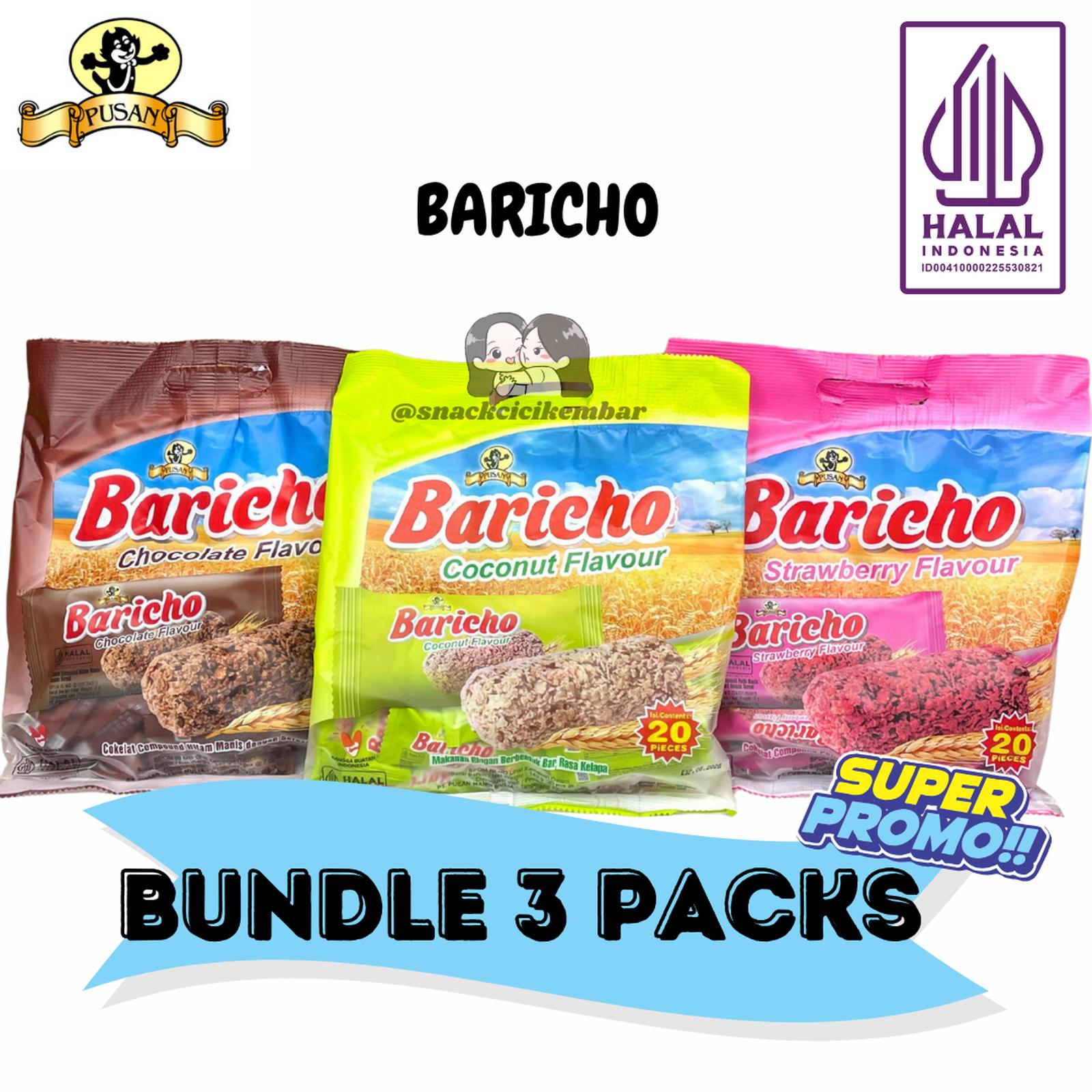 Bundle Paket Baricho Sereal Oat Rasa Cokelat, Stroberi, dan Vanilla ...