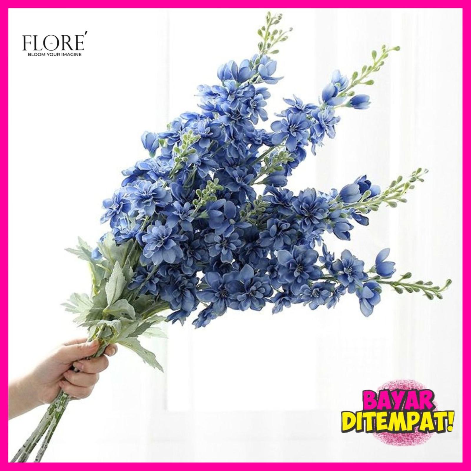 Bunga Snapdragon & Delphinium Artificial Premium untuk Dekorasi Abadi ...