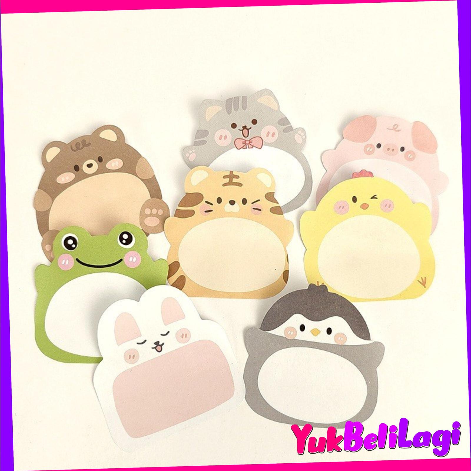 Cod Sticky Notes Motif Hewan: Tempelan Kertas Catatan Lucu untuk ...