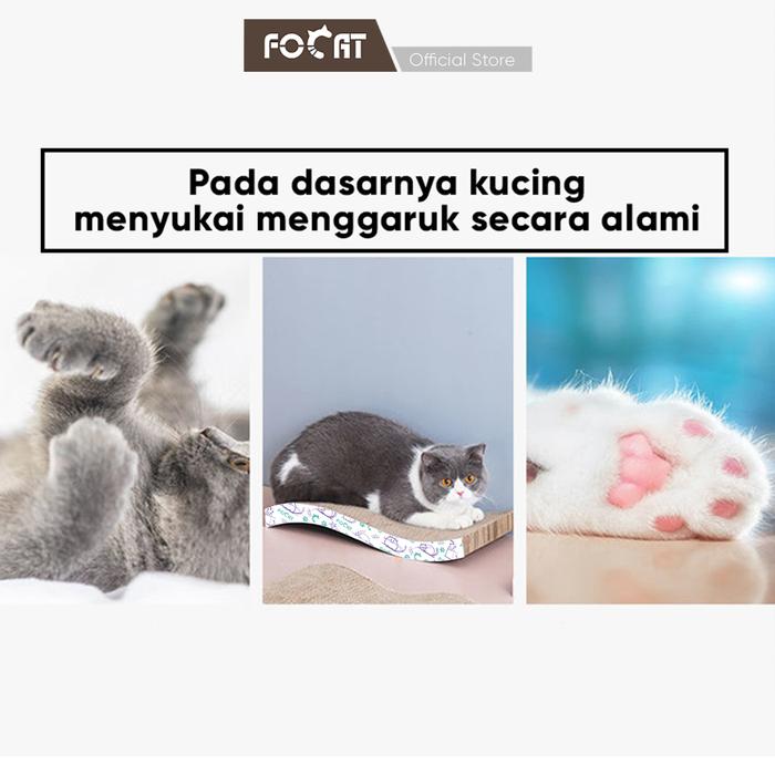 Focat Tp Garukan Kucing M02 Cat Tree Mainan Papan Garukan Kucing - Sabira
