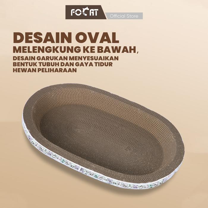 Focat Tp Garukan Kucing M33-m35 Cat Scratcher Papan Garukan Kucing - Sabira