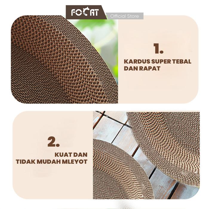 Focat Tp Garukan Kucing M33-m35 Cat Scratcher Papan Garukan Kucing - Sabira