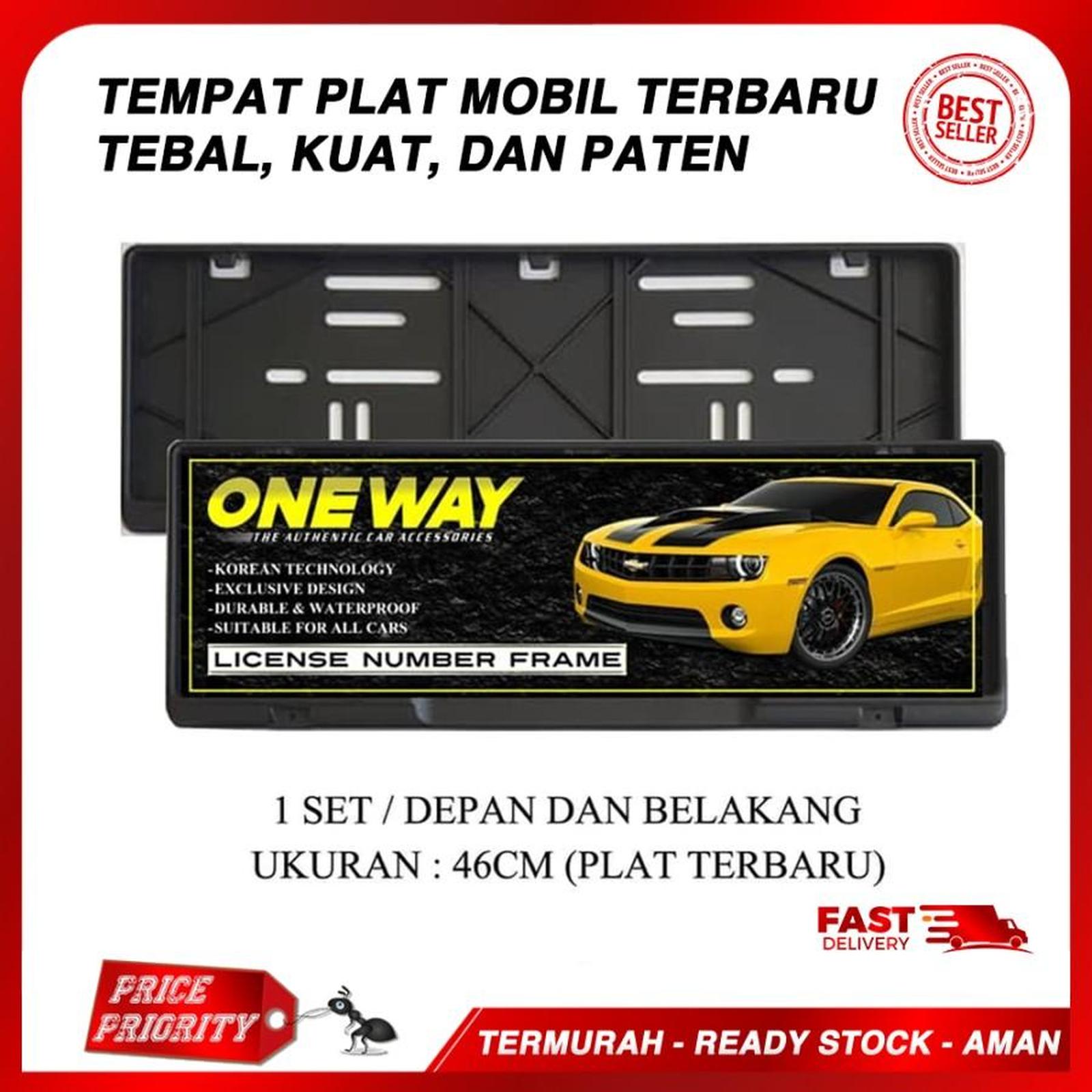 Frame Plat Nomor Mobil Premium – ONE WAY Standard Auto2000 - Sabira