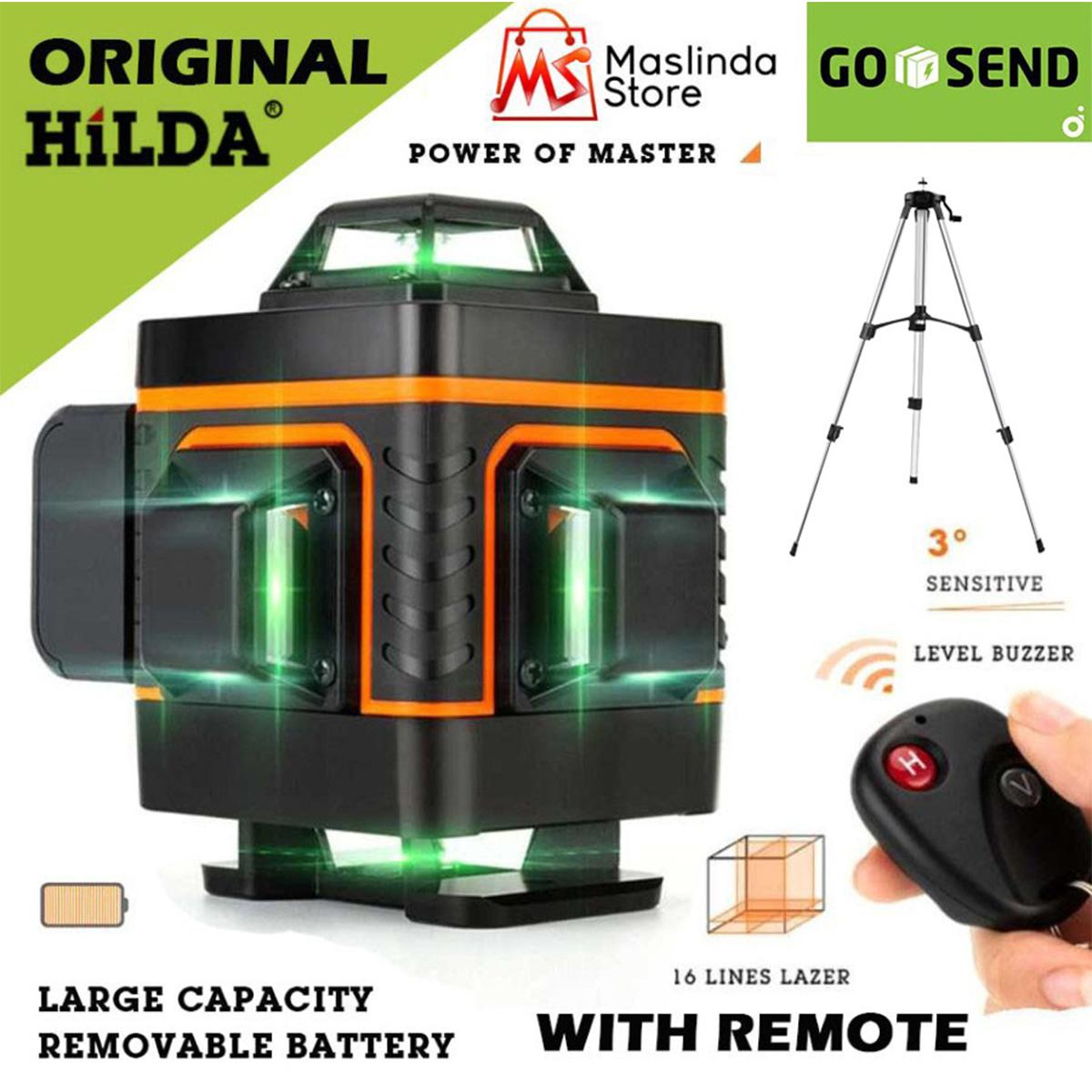 Hilda Laser Level 4D 16 Line Self Leveling dengan Remote Control - Sabira