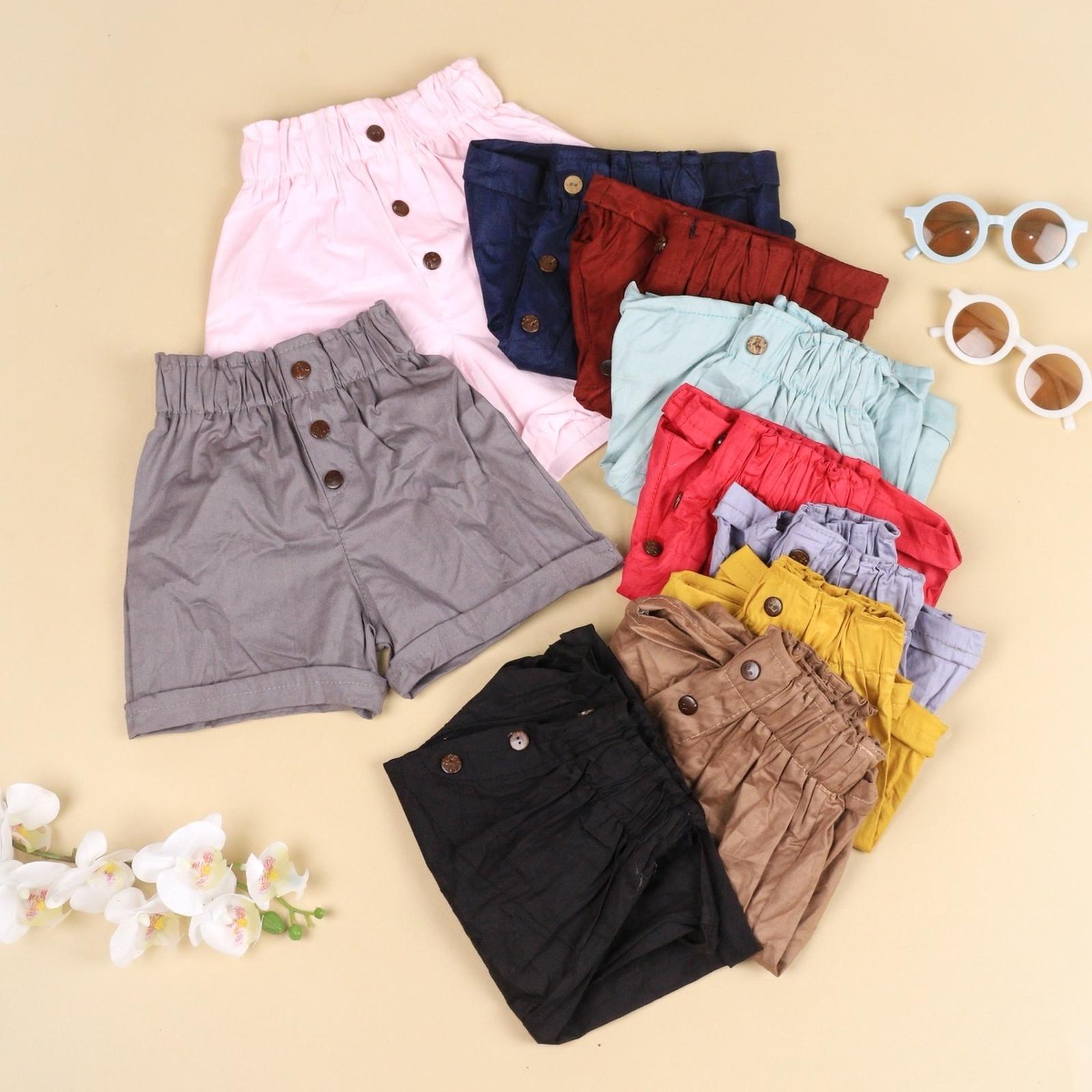 Hotpant Anak 100 Ribu Dapat 7 / Hotpant Kancing / Hotpant Stik Balik ...