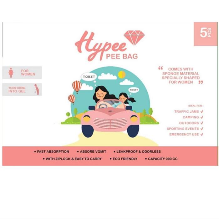 Hypee Pee Bag Girl: Solusi Buang Air Kecil Praktis dan Higienis untuk ...