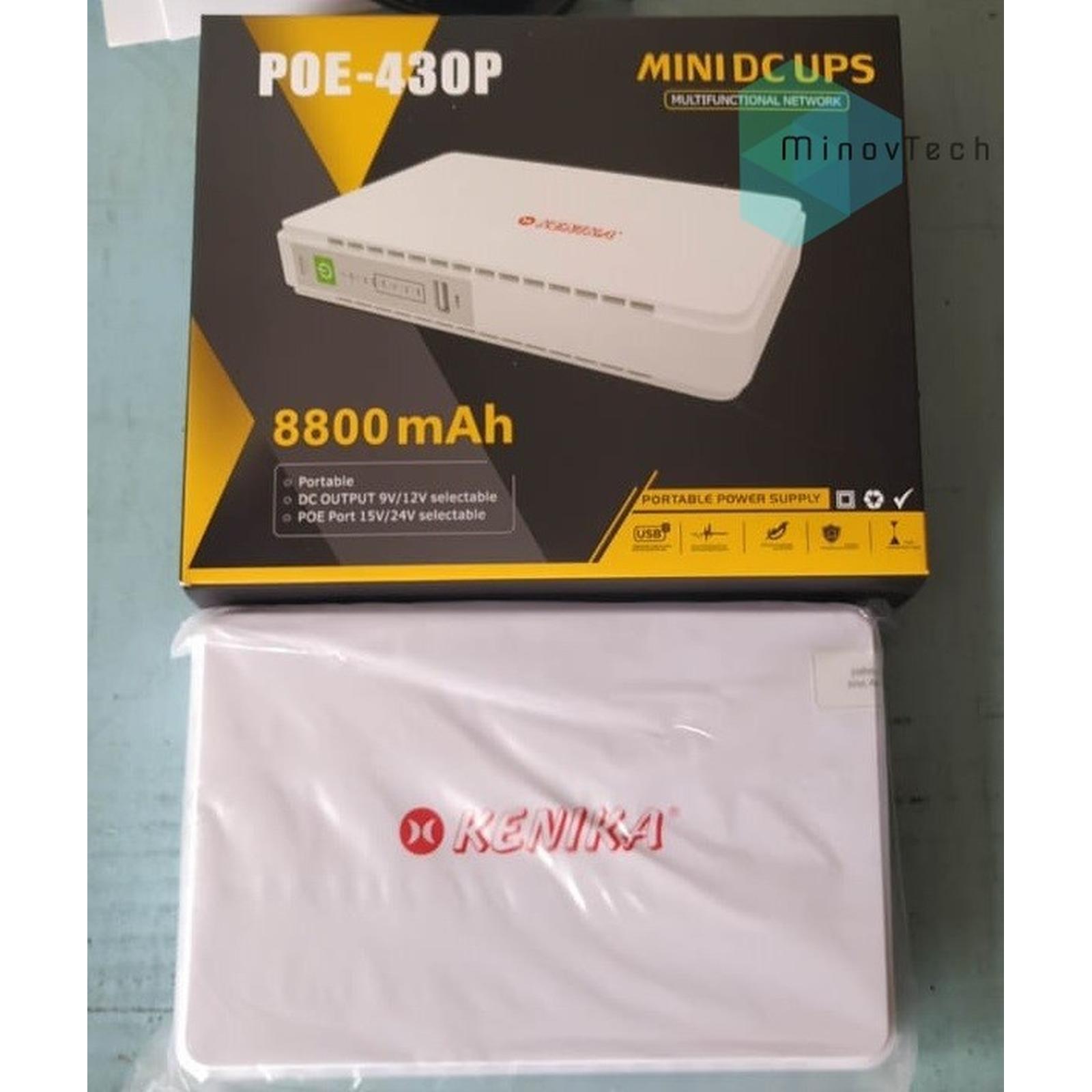 Kenika Portable Mini UPS DC POE Lithium 8800mAh [POE-430P]: Solusi Daya Tanpa Henti untuk ...