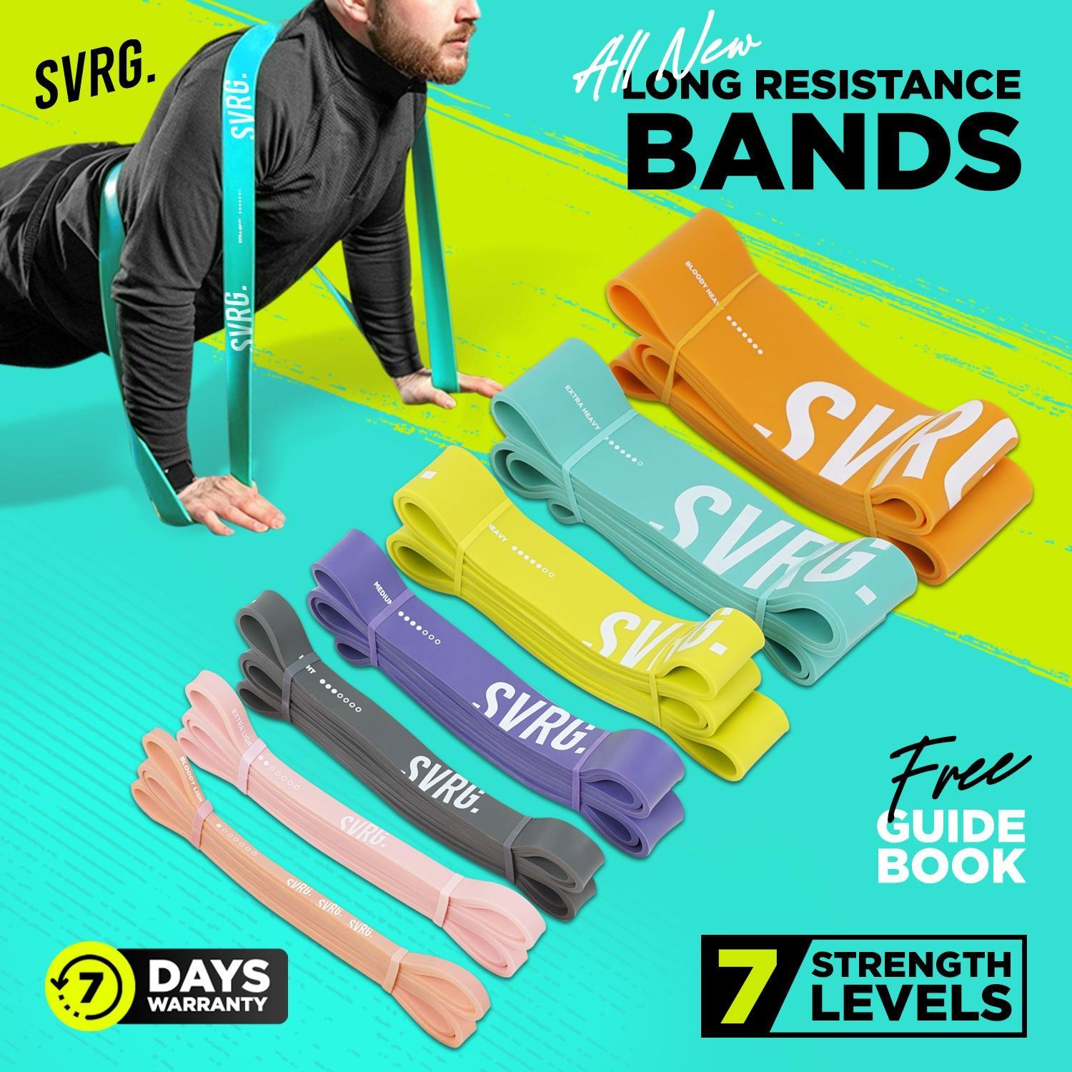 Long Resistance Band Svarga | Alat Fitness Premium untuk Latihan dan ...