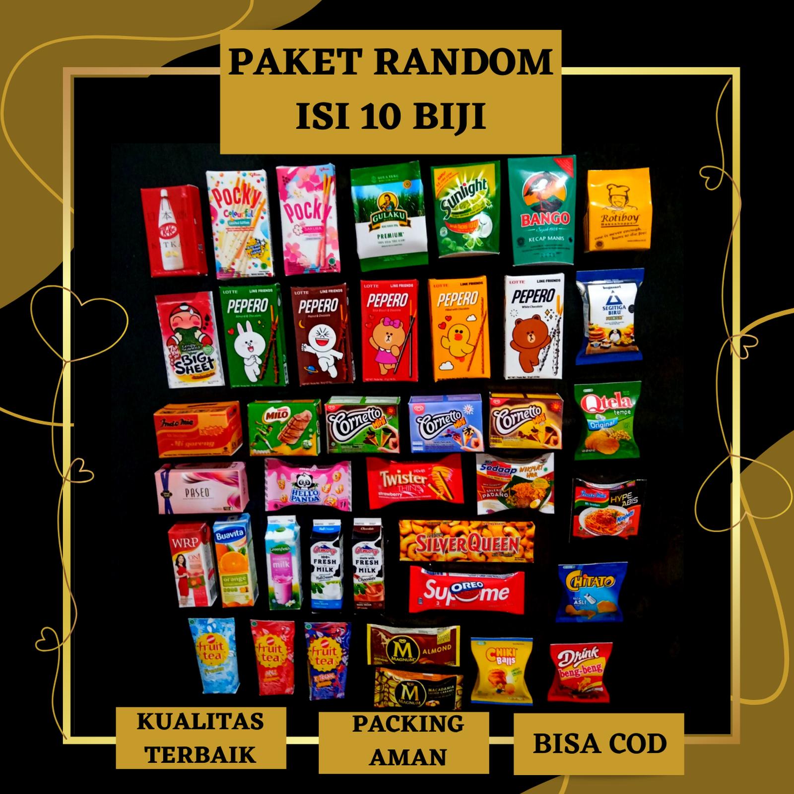 Magnet Kulkas & Gantungan Kunci Miniatur Unik – Paket Random 10 Biji ...