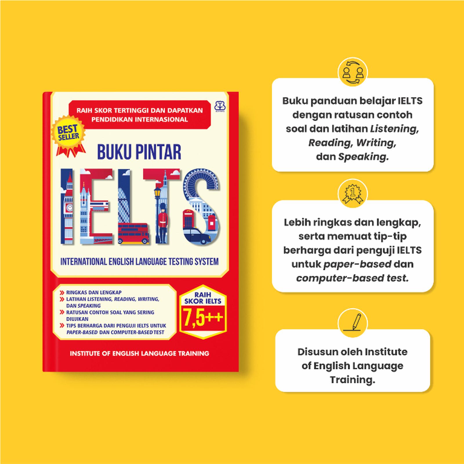 Buku Pintar IELTS (Republish): Tips dan Kumpulan Latihan Soal Terlengkap - Sabira