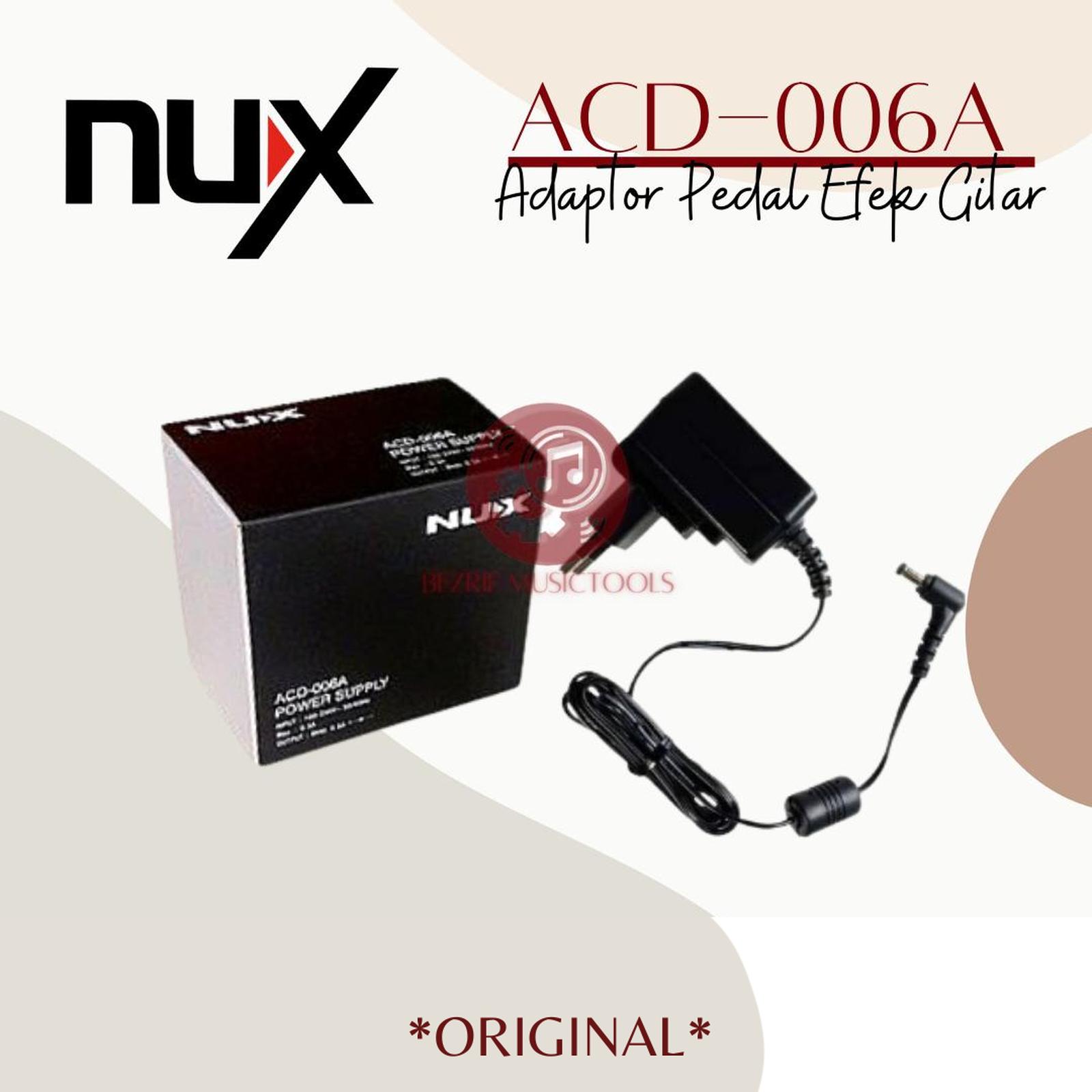 Nux ACD-006A Adaptor Pedal Efek Gitar 9V 0.5A AC/DC - Sabira