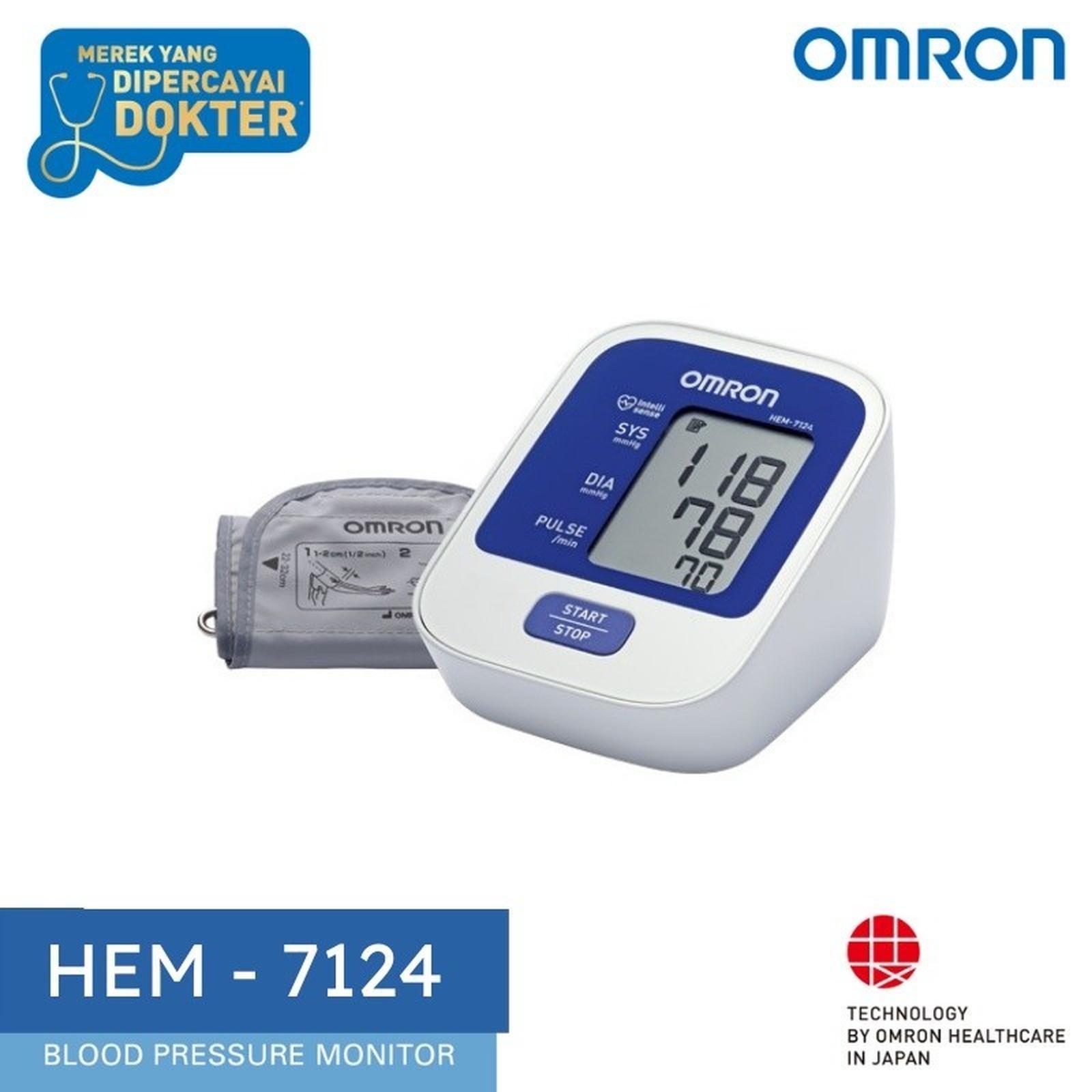 Omron Blood Pressure Monitor HEM-7124: Akurasi Tinggi dan Nyaman untuk ...