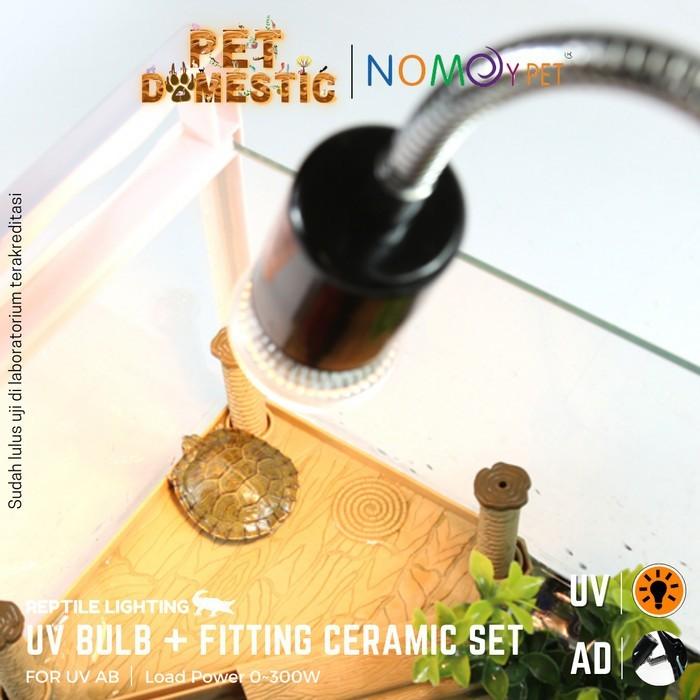 Paket Fitting Keramik Jepit Dimmer + Lampu UVA UVB Penghangat Reptil ...