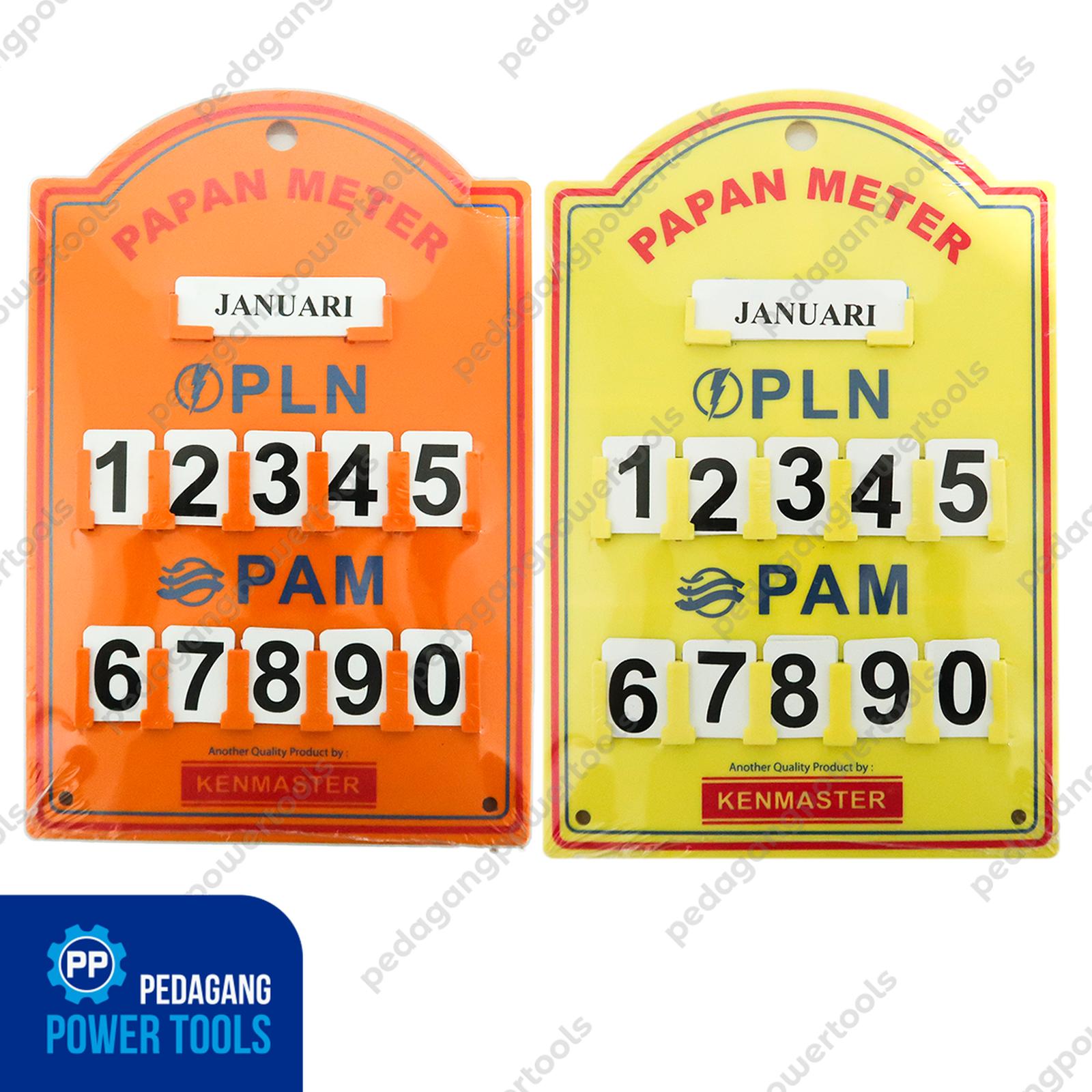 Papan Meteran PLN PAM Meter Kenmaster Plastik Stand - Sabira