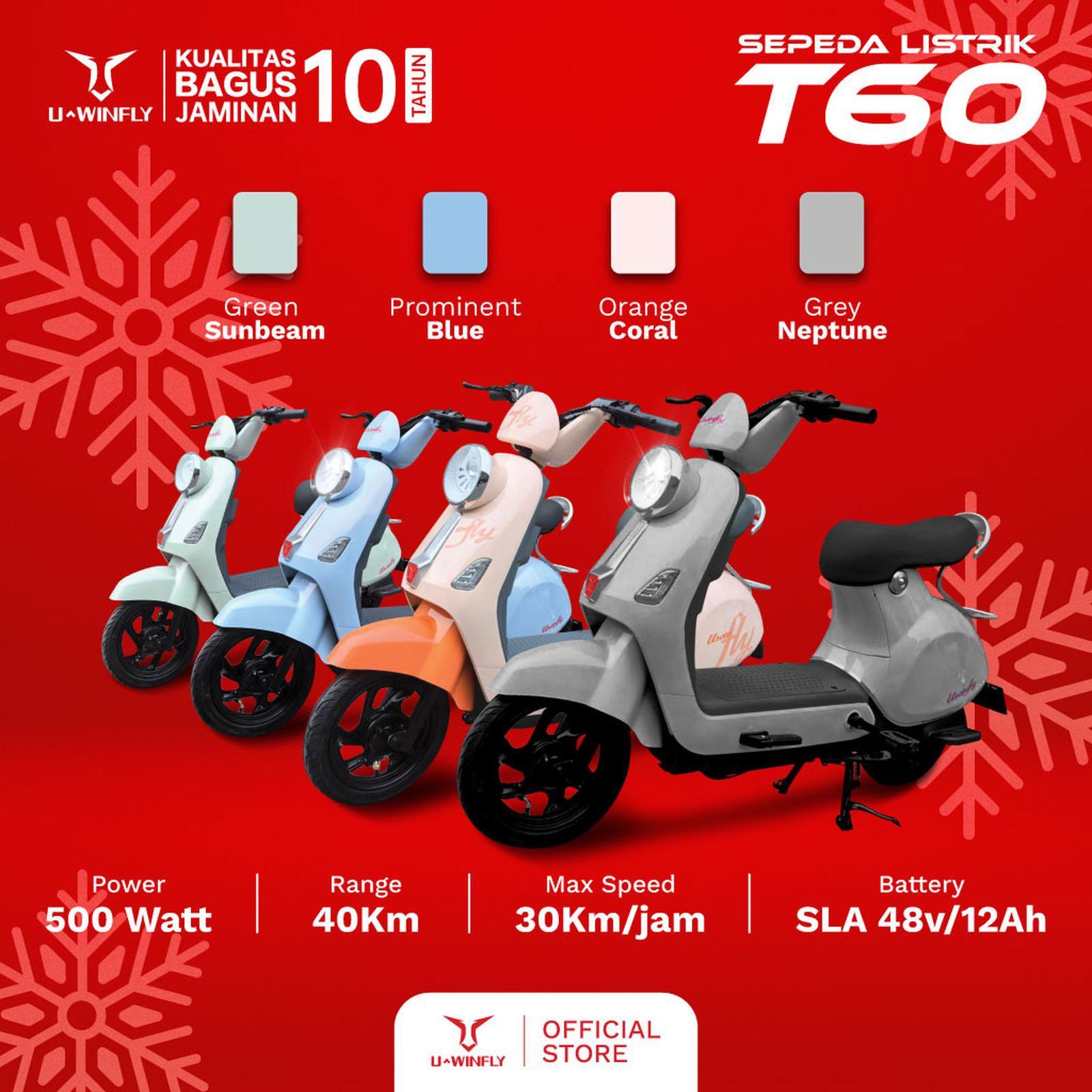 Uwinfly T60: Sepeda Listrik Modern untuk Mobilitas Tanpa Batas - Sabira