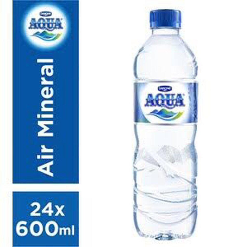 Aqua Mineral Water 600ml (1 Carton – 24 Bottles) - Sabira