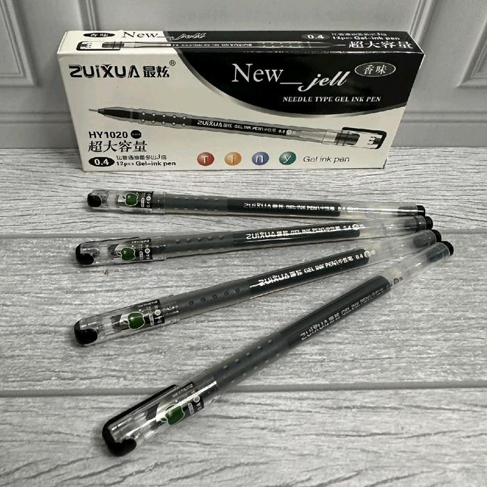 Azka Stationery Selusin Pulpen Gel Zuixua 0.4mm – Tulis Lebih Rapi ...