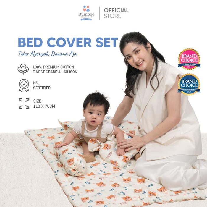 Bumbee Collection – Bedcover Set Bayi Selimut Lembut + Bantal & Guling ...